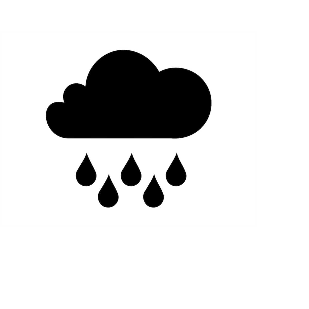 Cloud Svg Clipart Rain Cloud Rain Svg Rain Cloud Silhouette | Inspire ...