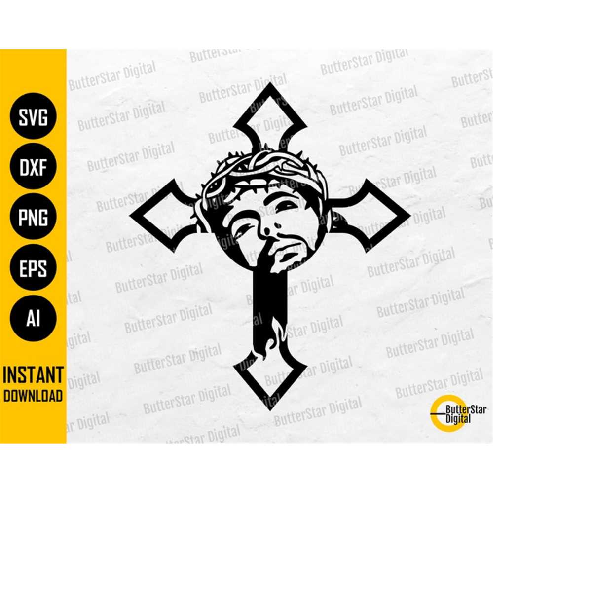 Jesus Cross SVG | Jesus Christ SVG | Crucifix SVG | Religiou | Inspire ...