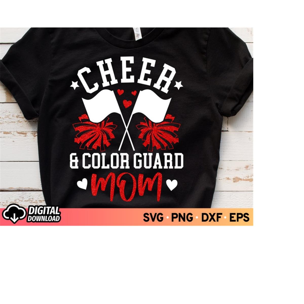 Cheer and Color Guard mom SVG, Cheer Mom Svg, Band Mom Svg, | Inspire ...