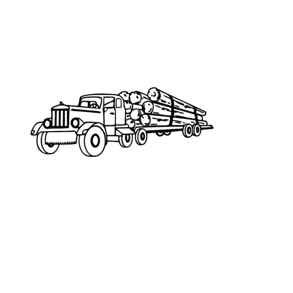 Logging Truck Svg 2 Logger Svg Clipart Png Dxf Files Cutting | Inspire ...