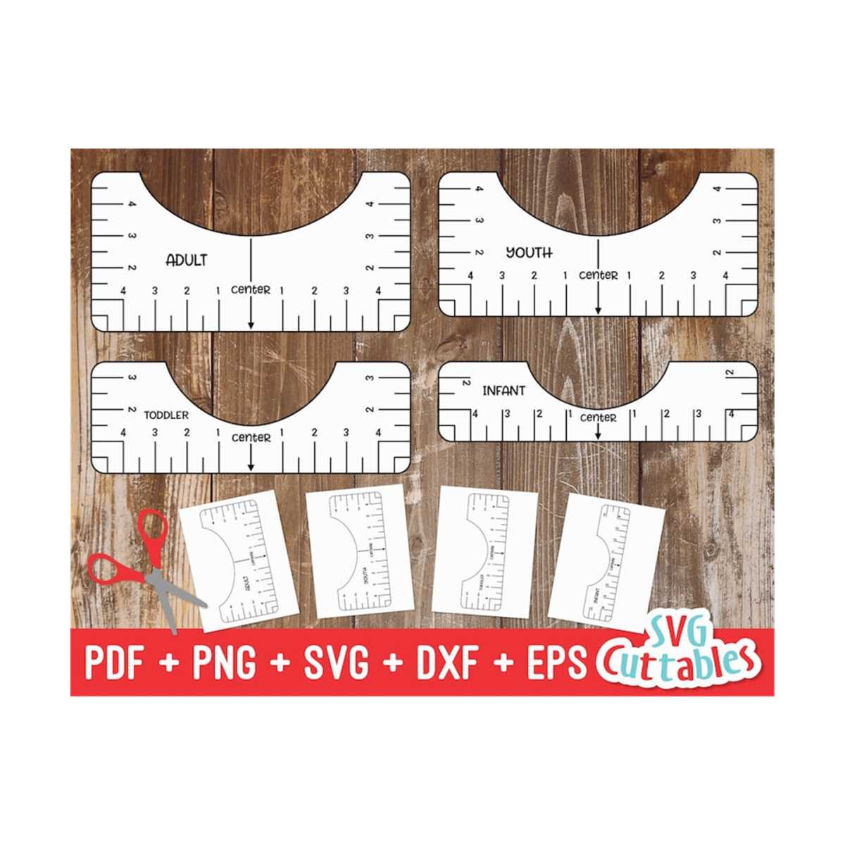T-shirt Alignment Tool Printable- PDF Printable - svg- dxf- - Inspire ...