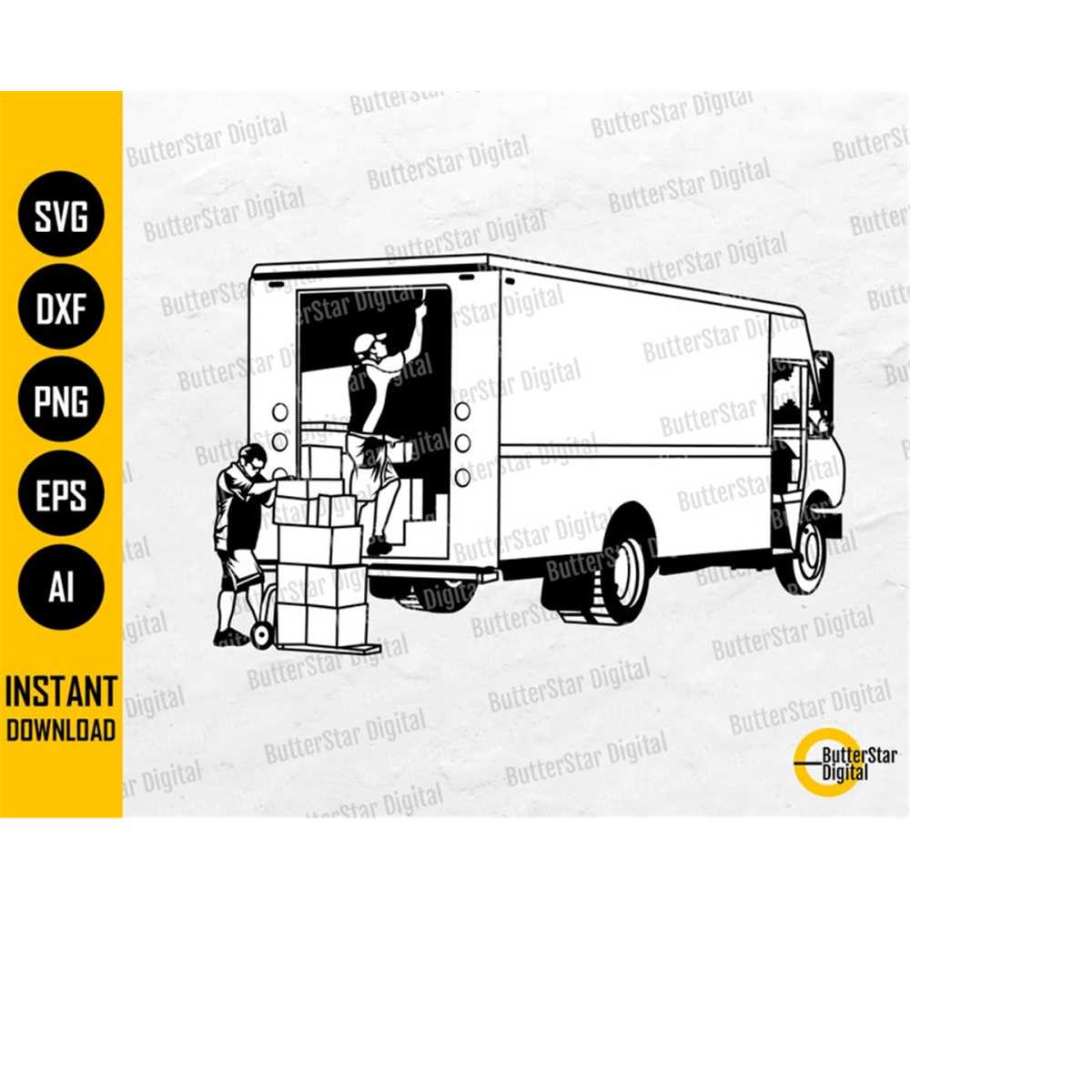 Moving Truck SVG | Movers Transport Transfer Cargo Carrier D | Inspire ...