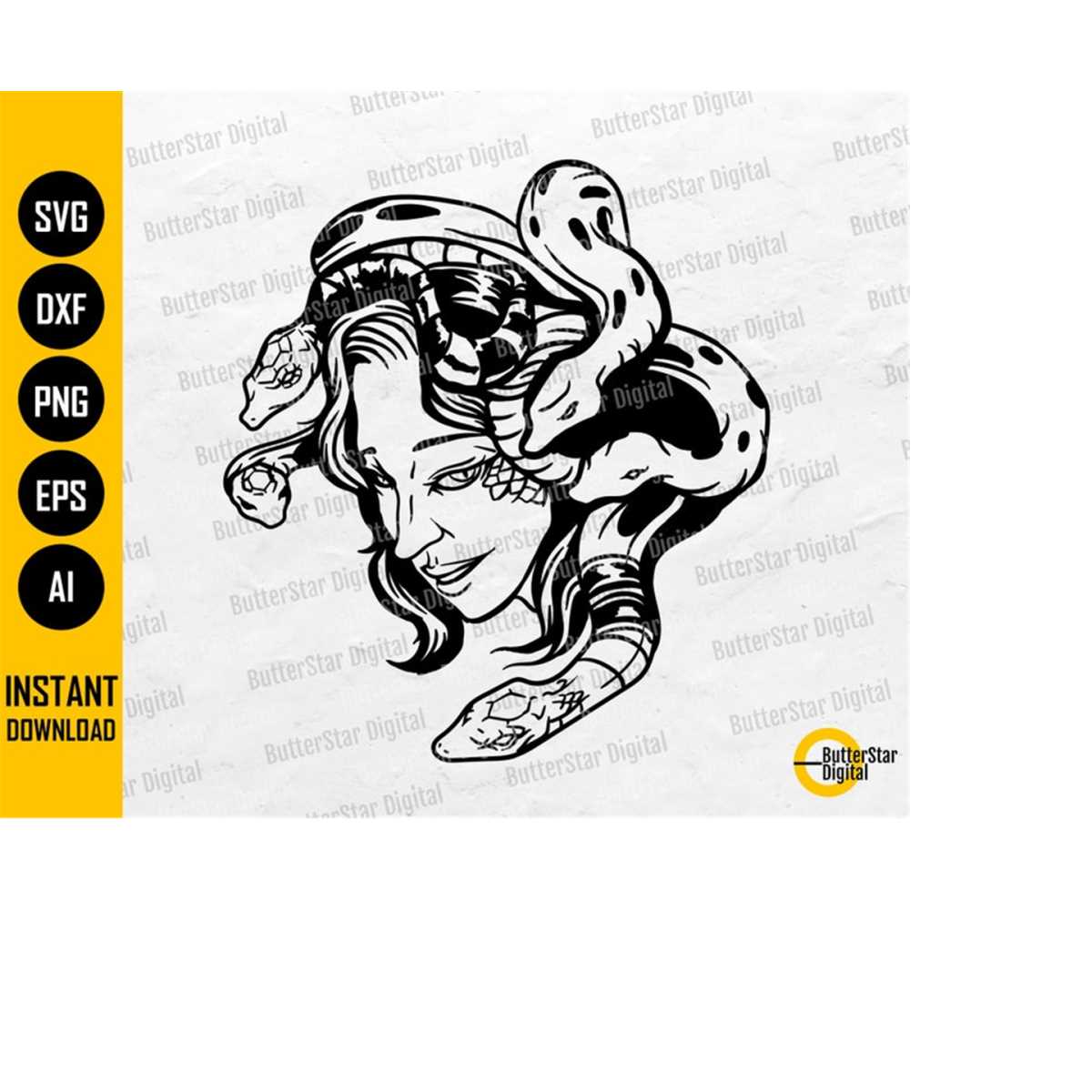 Goddess Medusa SVG | Mythology SVG | Mythological Creature T | Inspire ...