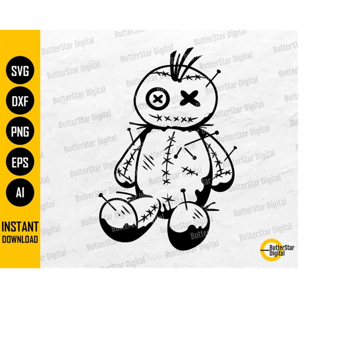 Voodoo Doll SVG | Halloween SVG | Witchy SVG | Black Magic S | Inspire ...