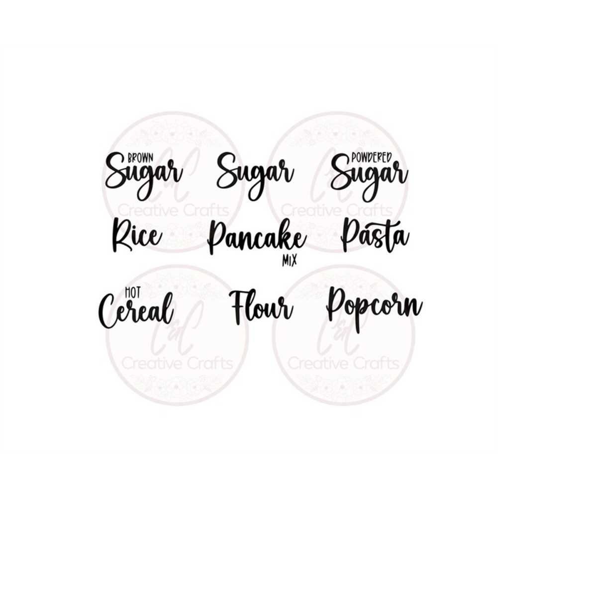 Pantry Canister Labels SVG | Inspire Uplift
