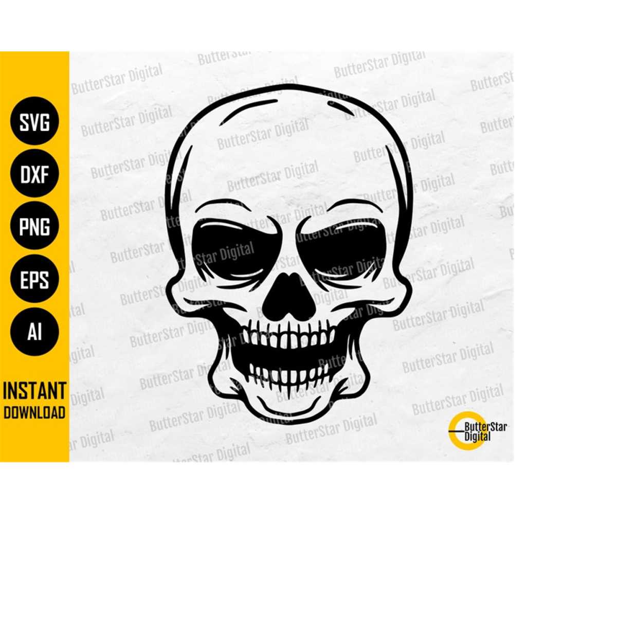 Laughing Skull SVG | Skeleton SVG | Bones Laugh Funny Joke J - Inspire ...