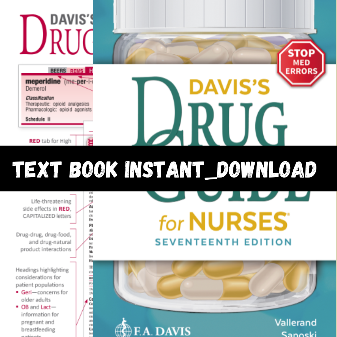 2023 TextBook for Davis's Drug Guide for Nurses Seventeenth | Inspire ...