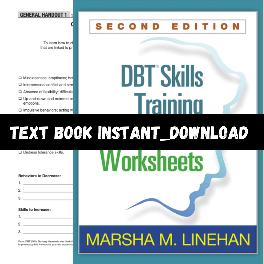 2023 TextBook for DBT Skills Training Handouts and Worksheet | Inspire ...