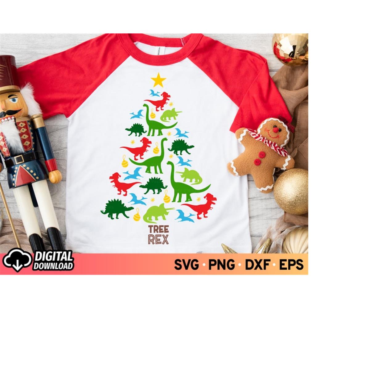 Dinosaur Christmas Tree SVG, Christmas Svg, Tree Rex Christm | Inspire ...