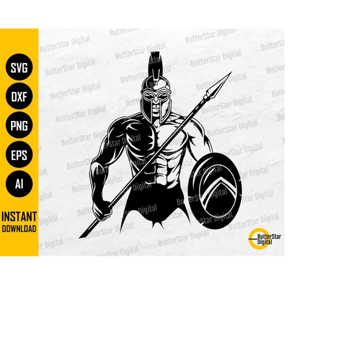 Spartan SVG | Gladiator SVG | War Battle Soldier Fight Comba - Inspire ...