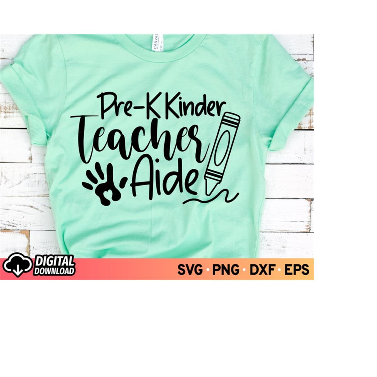 Pre-k Kinder Teacher Aide SVG, Paraprofessional Svg, Para Sv | Inspire ...
