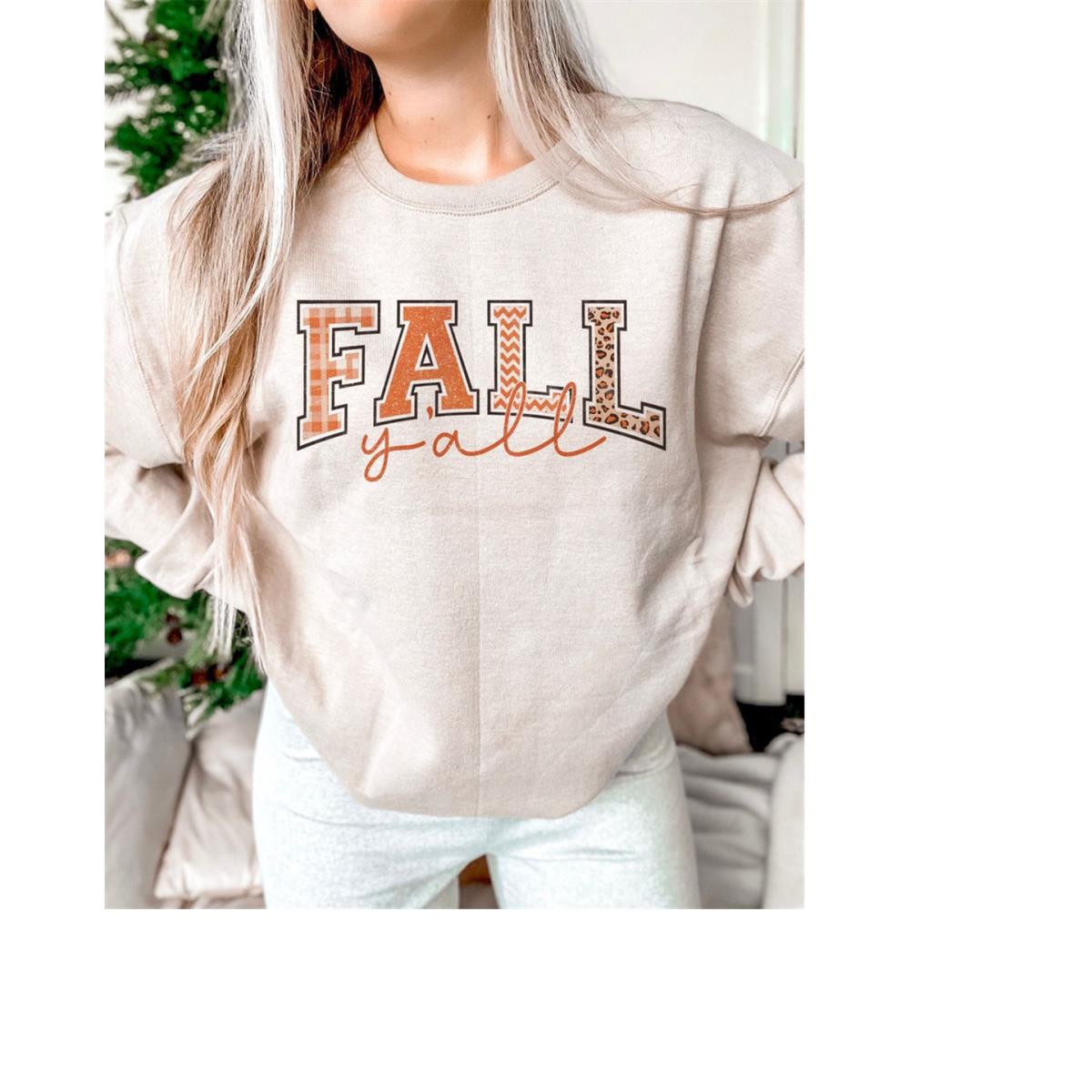 Varsity Fall Y'all Png, Retro Fall Png, Trendy Fall Design P | Inspire ...