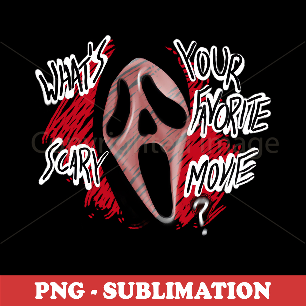 Scream - Terrifying Thrills - High-Quality Sublimation PNG D | Inspire ...