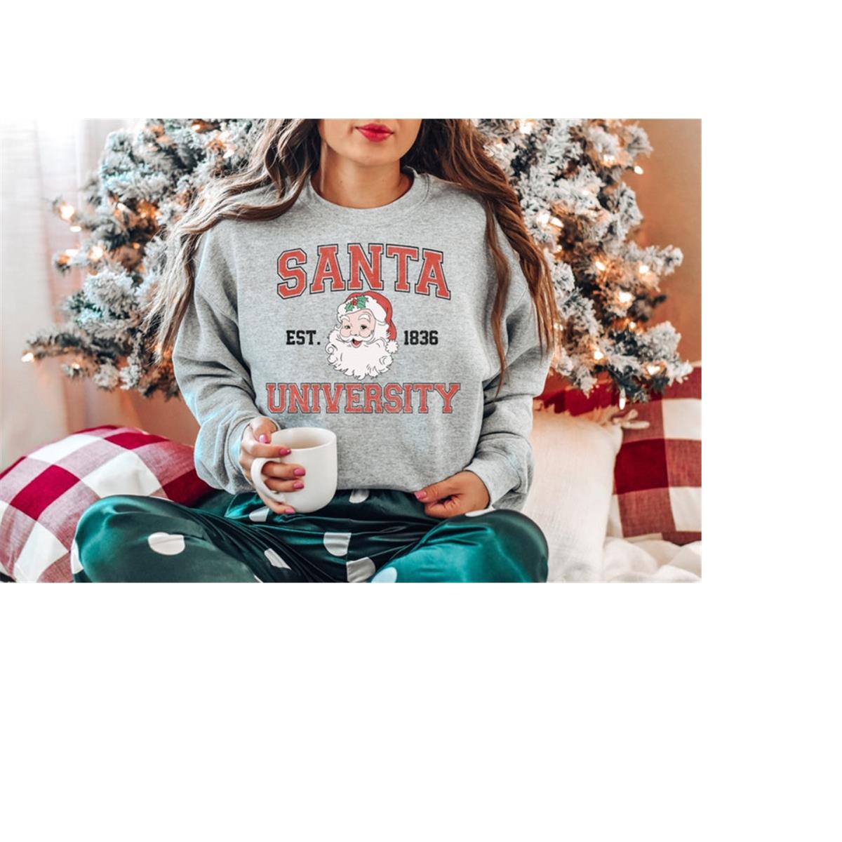 Santa University Png, Retro Christmas png, Christmas Png, Sa | Inspire ...