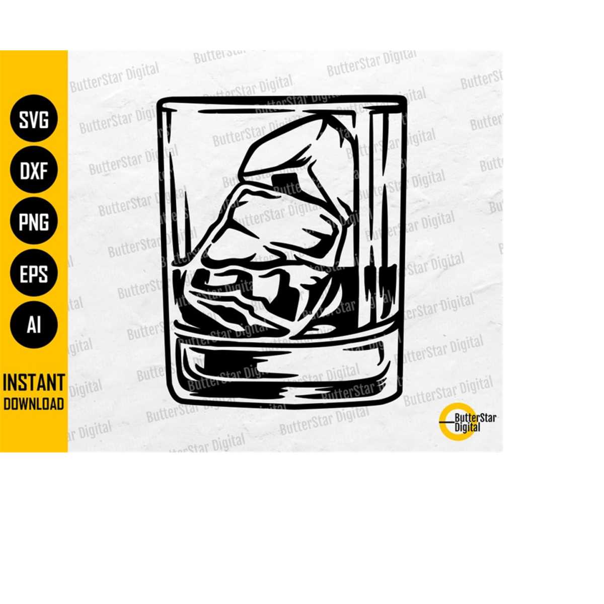 Hard Liquor On Ice SVG | Alcohol Bar Pub Club Shots Drink Dr | Inspire ...