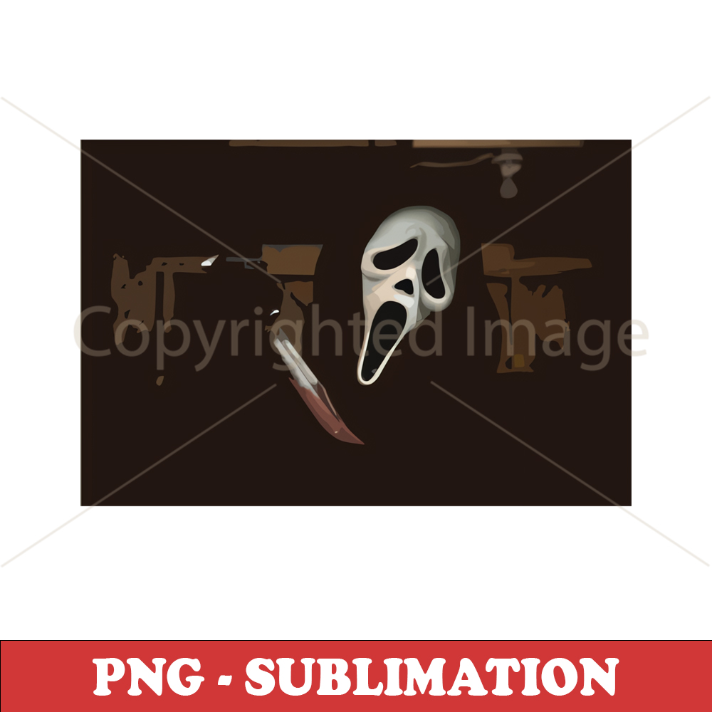 Horror Movie Scream - High-Quality Sublimation PNG Digital D | Inspire ...