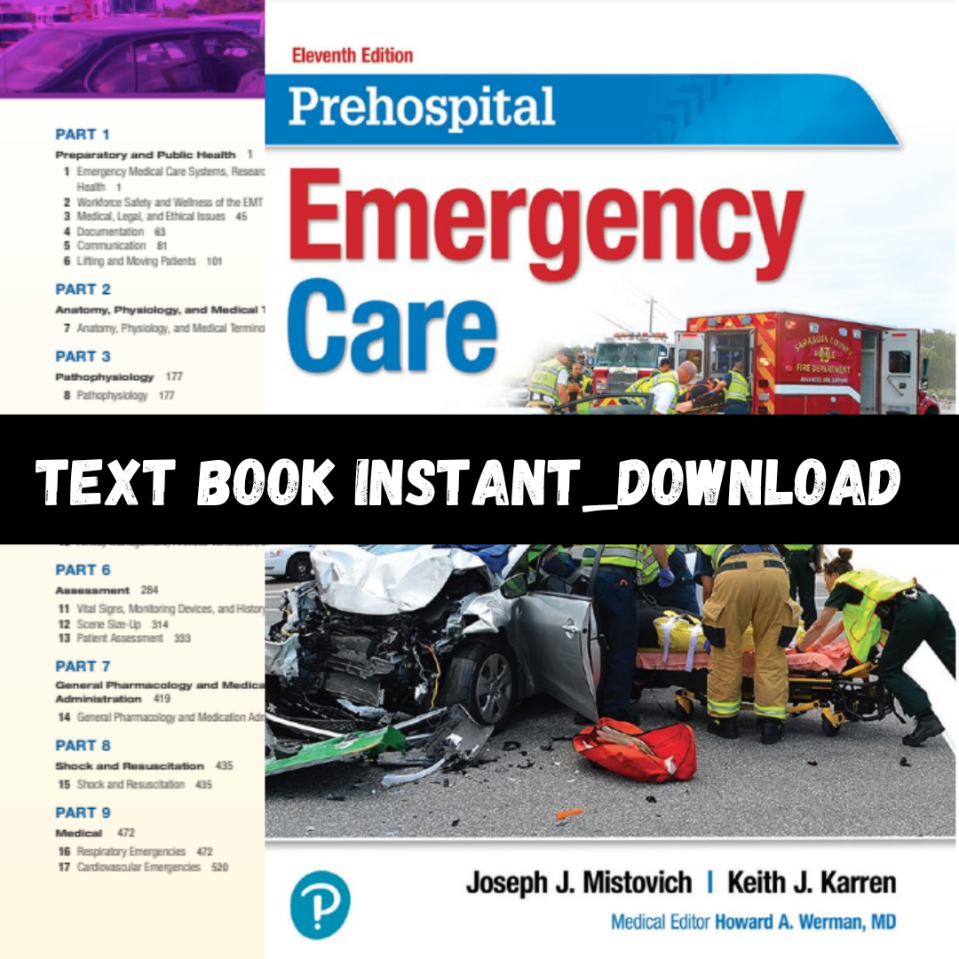 2023 TextBook for Prehospital Emergency Care 11th Edition PD | Inspire ...