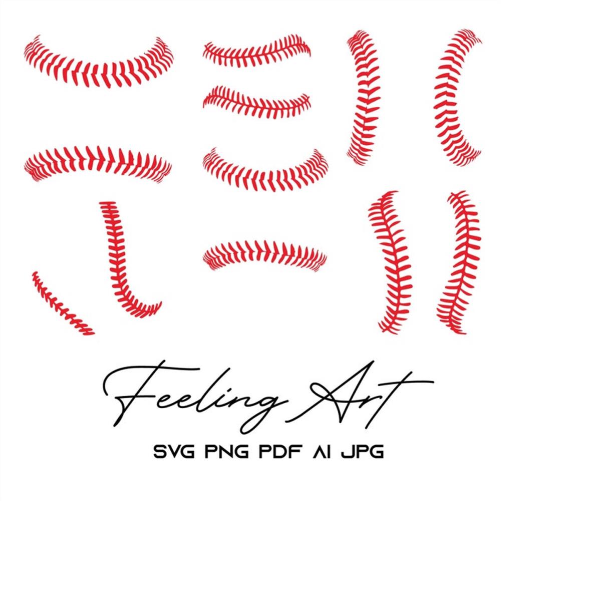 Distressed Baseball Stitches, Baseball Laces Svg, Baseball S - Inspire ...