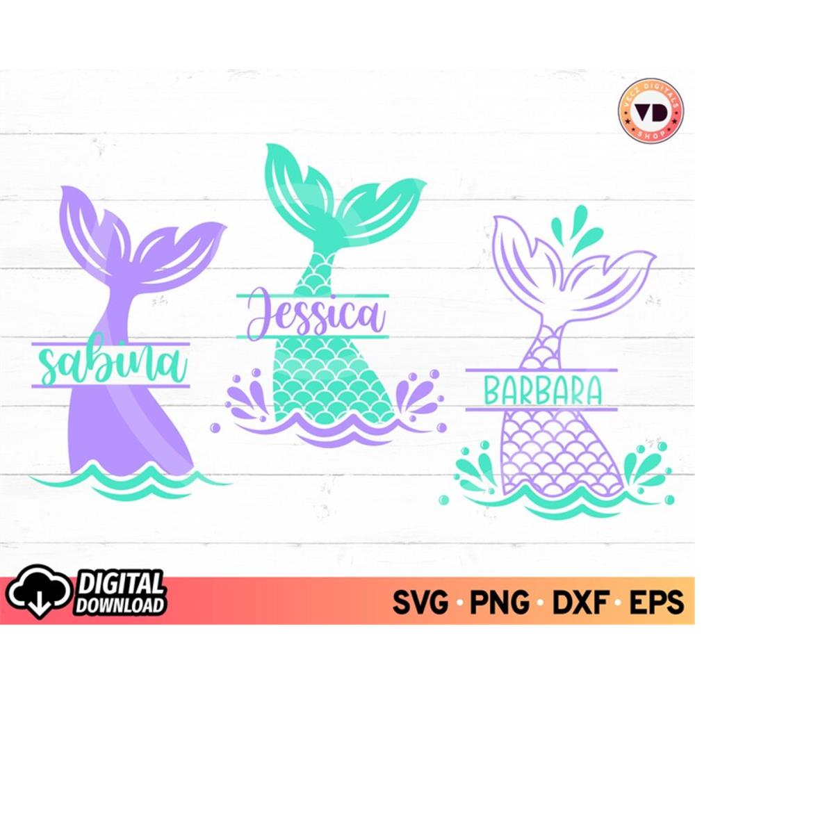 Mermaid Tail Name SVG, Mermaid Tail SVG, Mermaid SVG, Mermai | Inspire ...