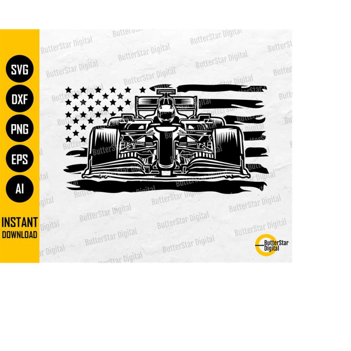 US Racecar Driver SVG | American Car Racing Svg | USA Motor | Inspire ...