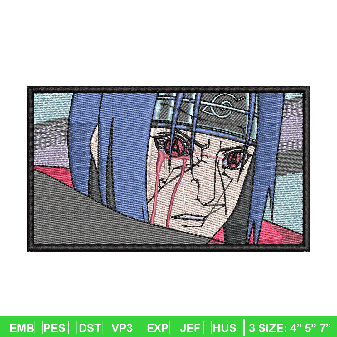 Itachi frame embroidery design, Naruto embroidery, Anime des | Inspire ...