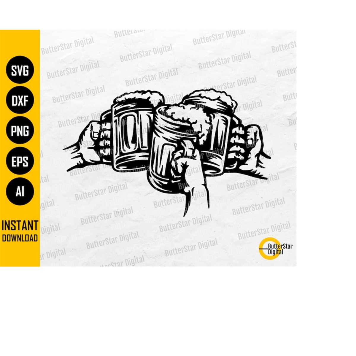 Cheers SVG | Beer SVG | Party SVG | Celebrate Partying Drink | Inspire ...