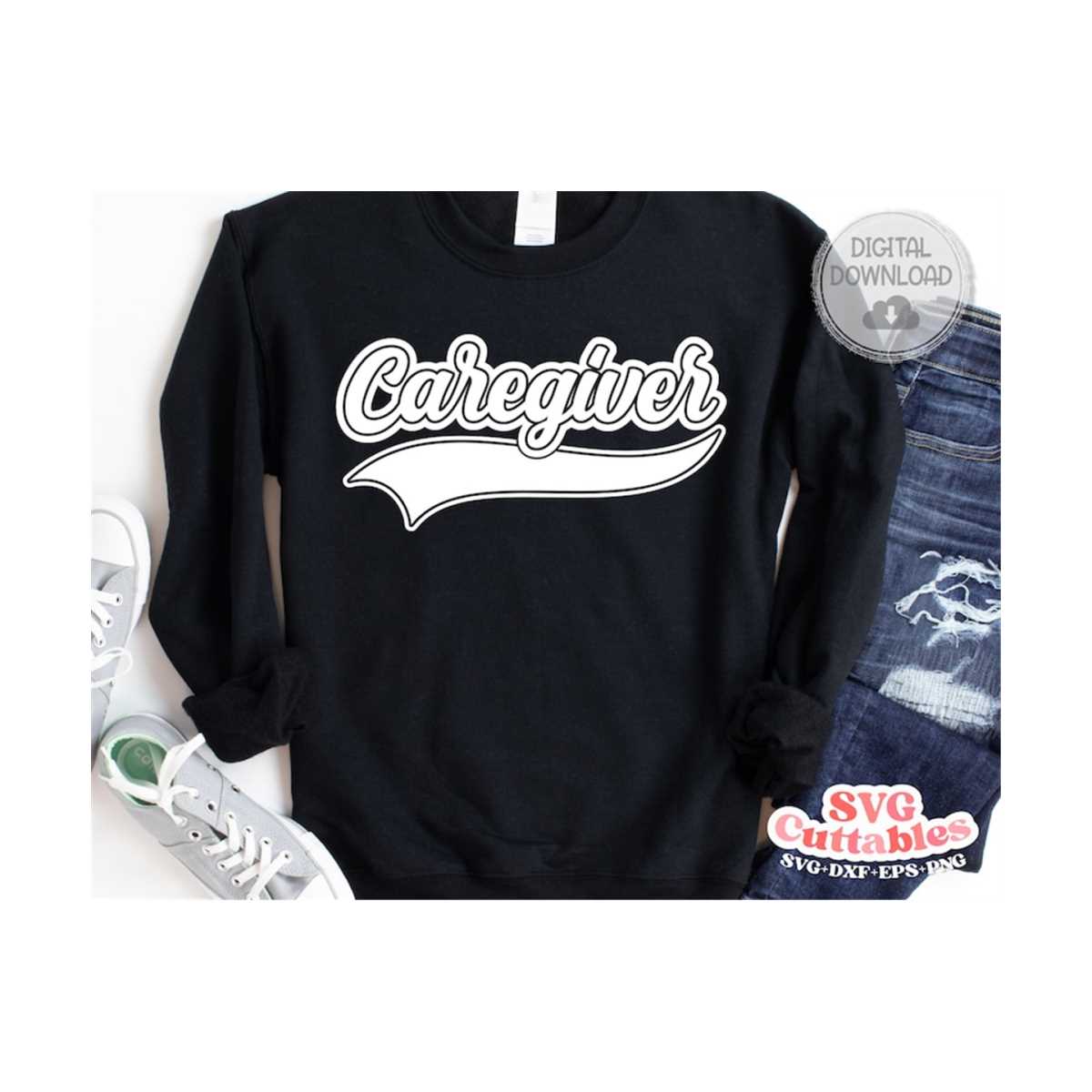 Caregiver svg - Cut File - Occupation - Swoosh - svg - dxf - | Inspire ...