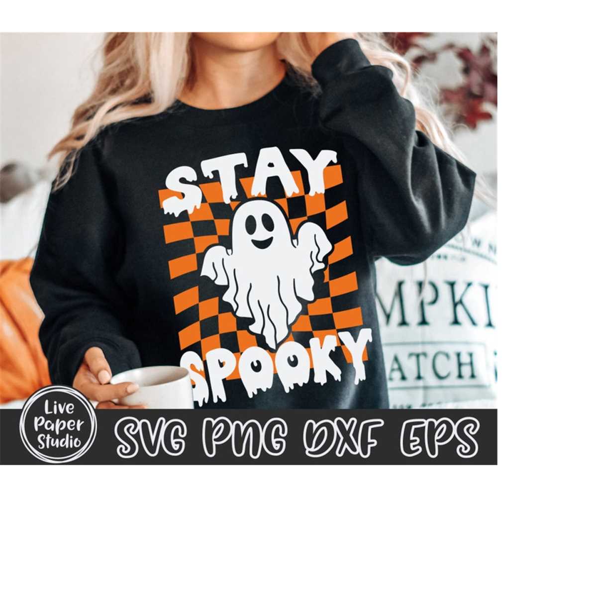 Ghost SVG, Stay Spooky Svg, Cute Ghost Outline Svg, Scary Gh | Inspire ...