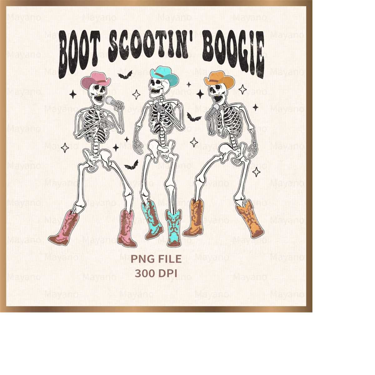 Boot Scootin' Boogie, Skeletons Dancing , Halloween, Wester | Inspire ...