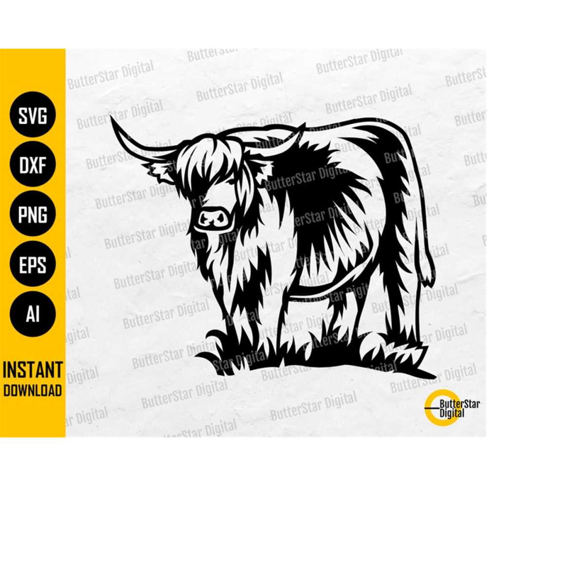 Highland Cow SVG | Highland Cattle SVG | Highland Heifer SVG | Inspire ...