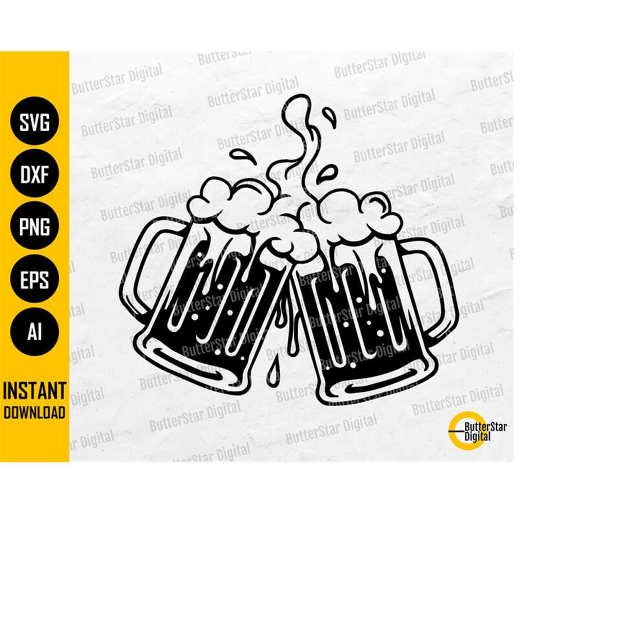 Cheers SVG | Beer SVG | Party SVG | Celebrate Partying Drink | Inspire ...