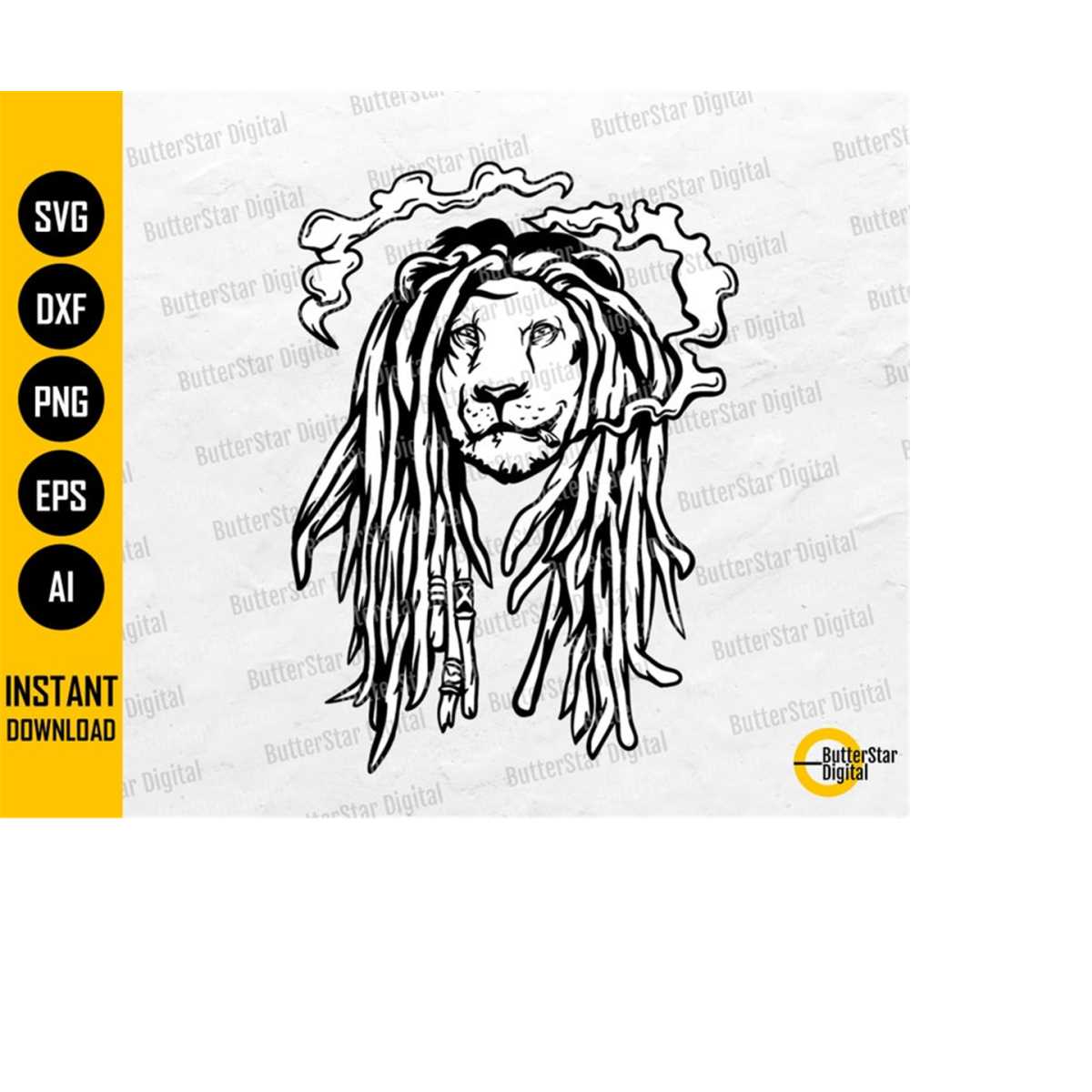 Rasta Lion SVG | Dreads SVG | Reggae SVG | One Love Svg | 42 | Inspire ...