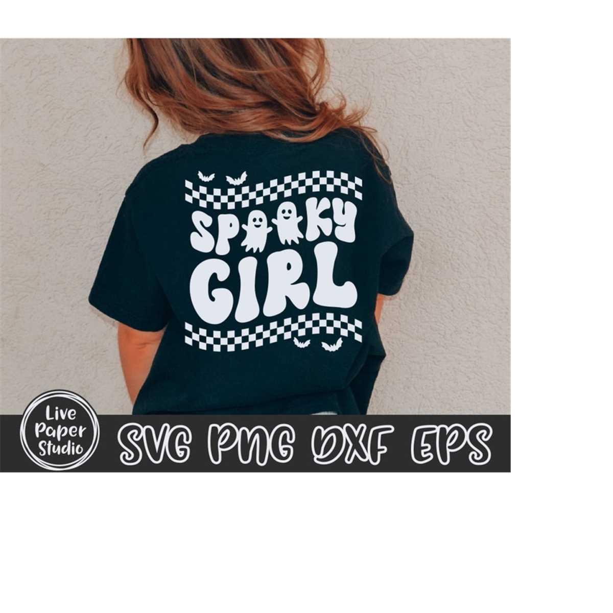 Retro Spooky Girl SVG, Spooky Little Babe SVG, Halloween Svg | Inspire ...