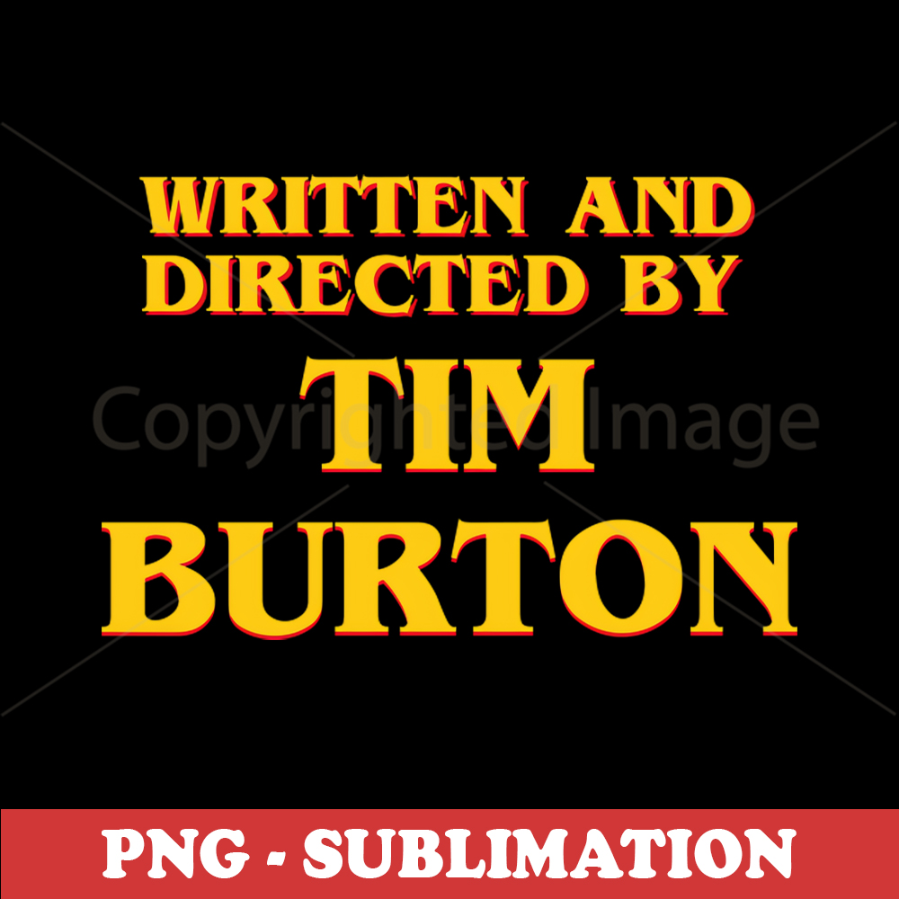 Tim Burton-Inspired - Printable PNG - Unique Sublimation Art - Inspire ...