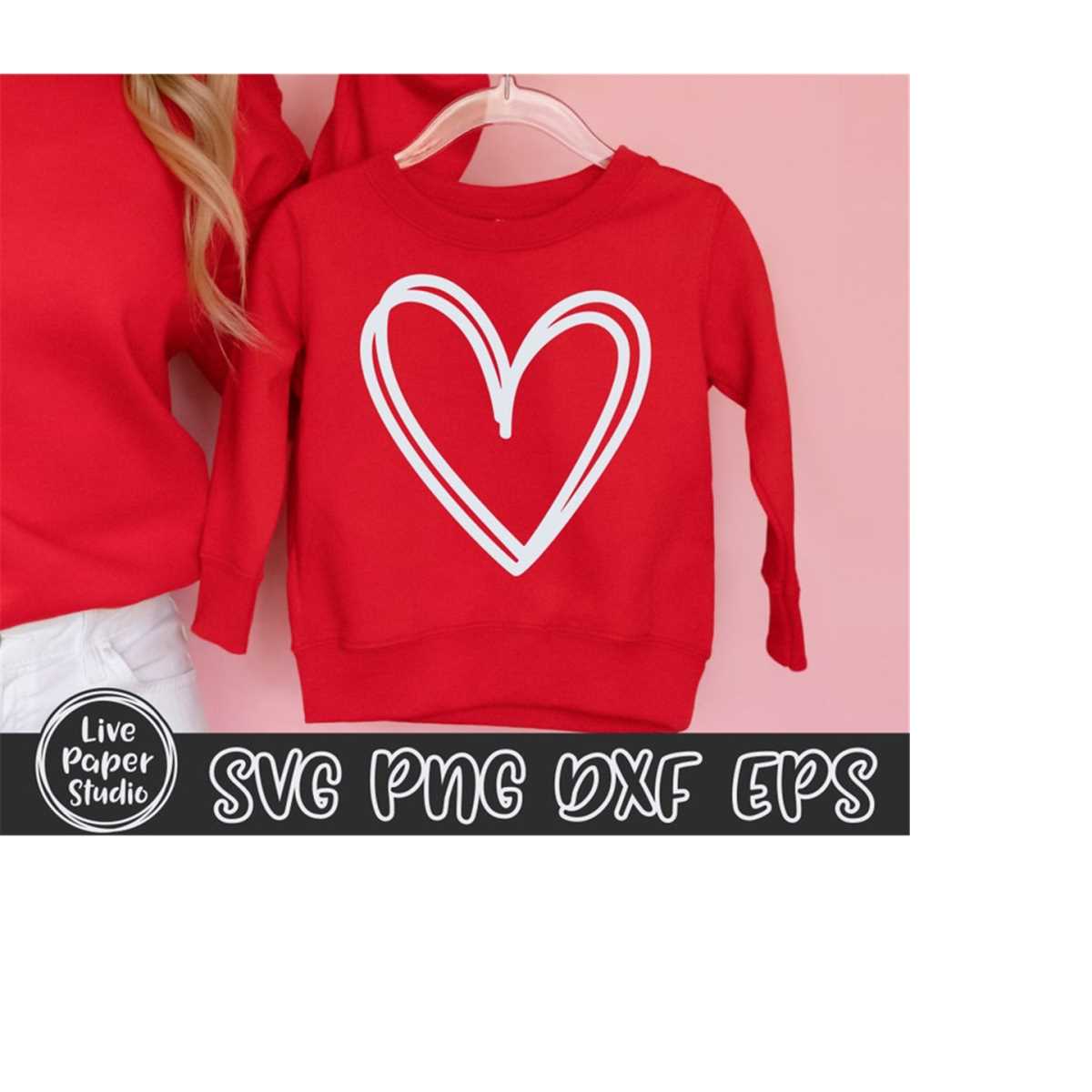 Hand Drawn Heart SVG, Heart SVG, Sketch Svg, Valentine Heart | Inspire ...