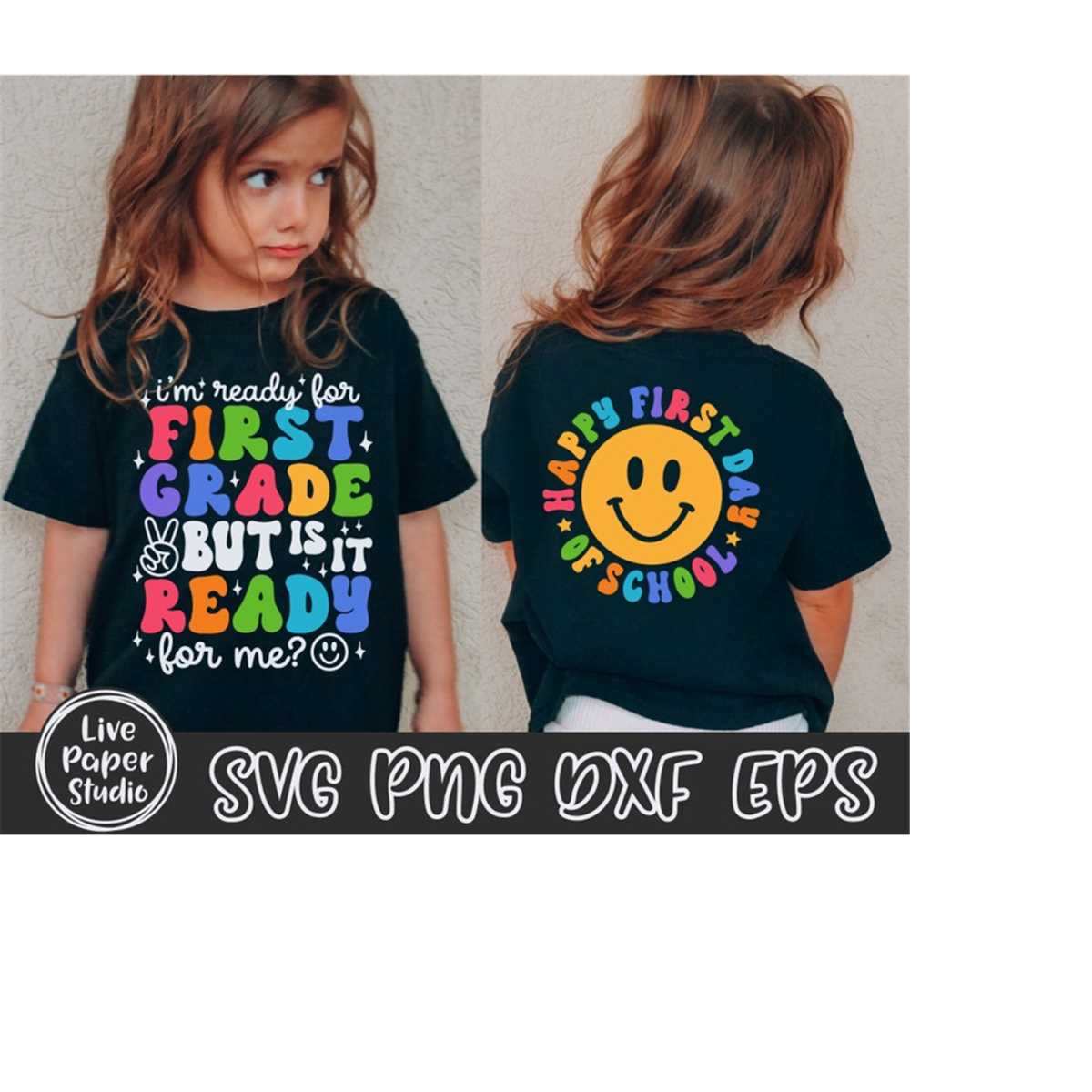 Groovy 1st Grade SVG, I'm Ready for First Grade But is it Re | Inspire ...