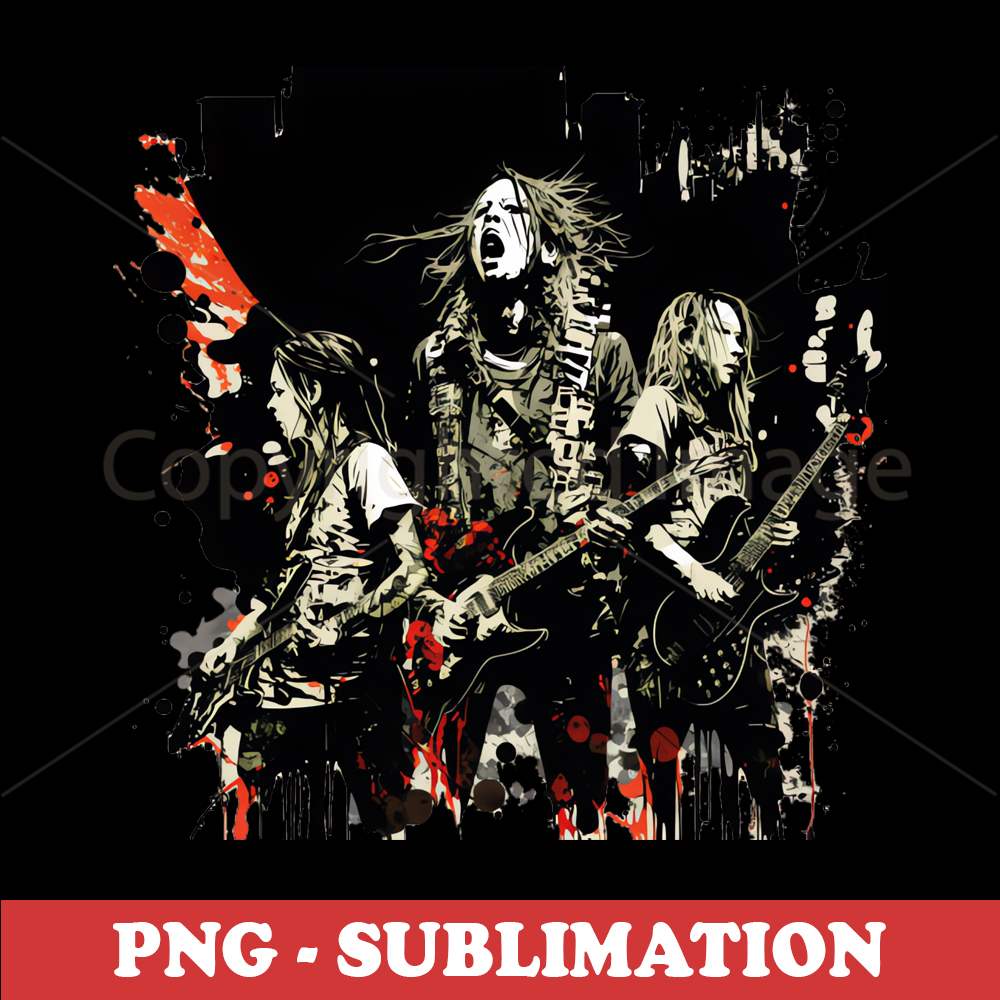 Zombie Band - Creepy Concert - Stunning PNG Sublimation Desi - Inspire ...