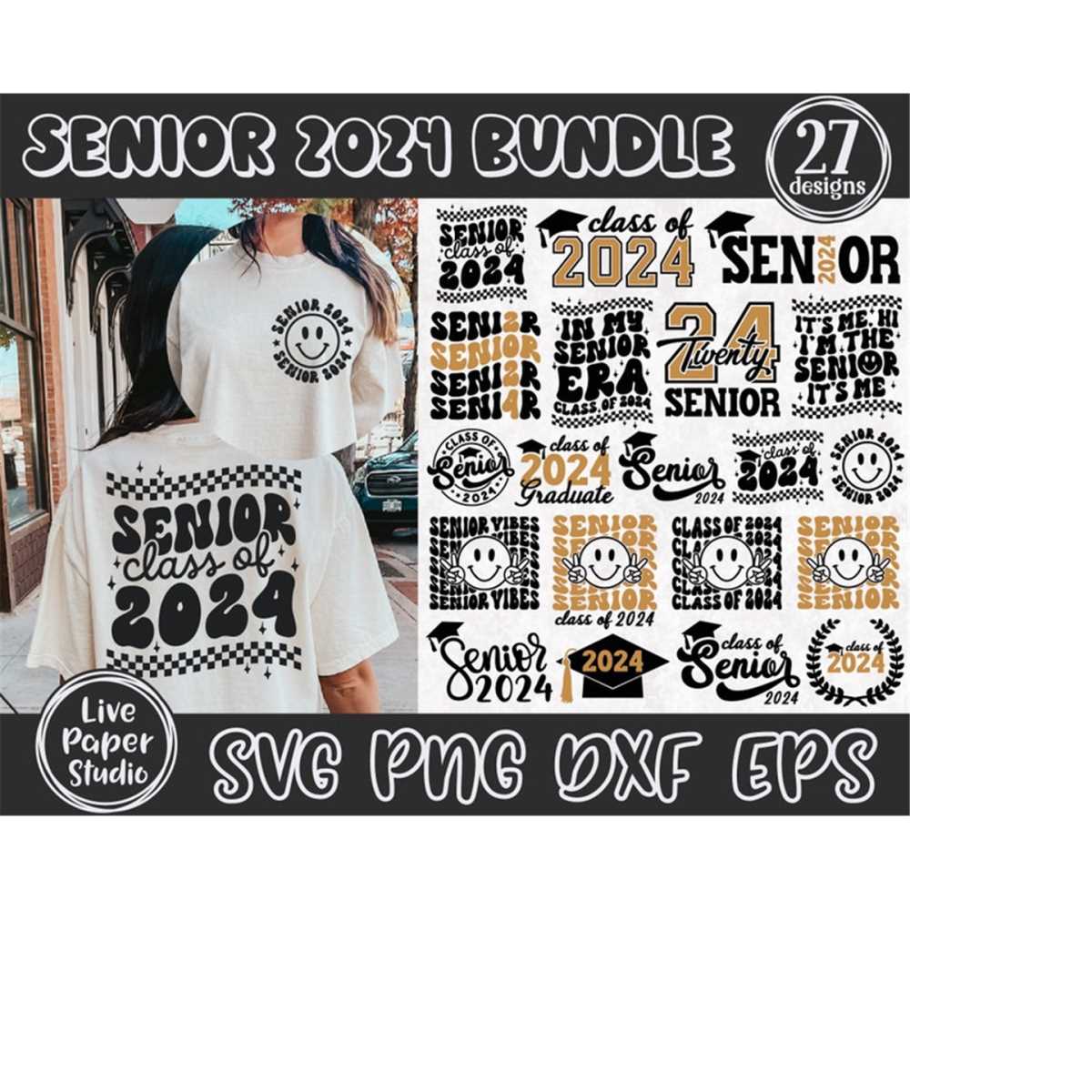 Retro Class of 2024 Svg, Senior 2024 Svg, Graduation Svg, Se | Inspire ...