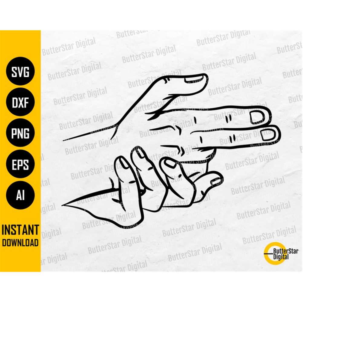 Hand Gun Gesture SVG | Gun Finger SVG | Shoot Hand Sign SVG | Inspire ...
