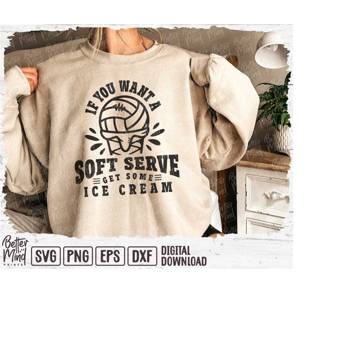 If you want a soft serve SVG, PNG, Volleyball Vibes SVG, Gam | Inspire ...