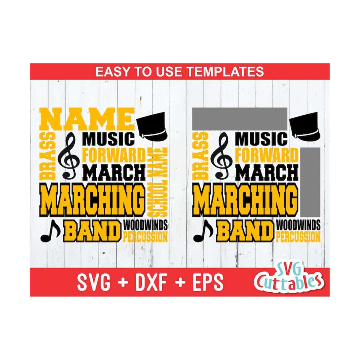 Marching Band SVG, DXF, EPS, Band Subway Art, marching svg, | Inspire ...