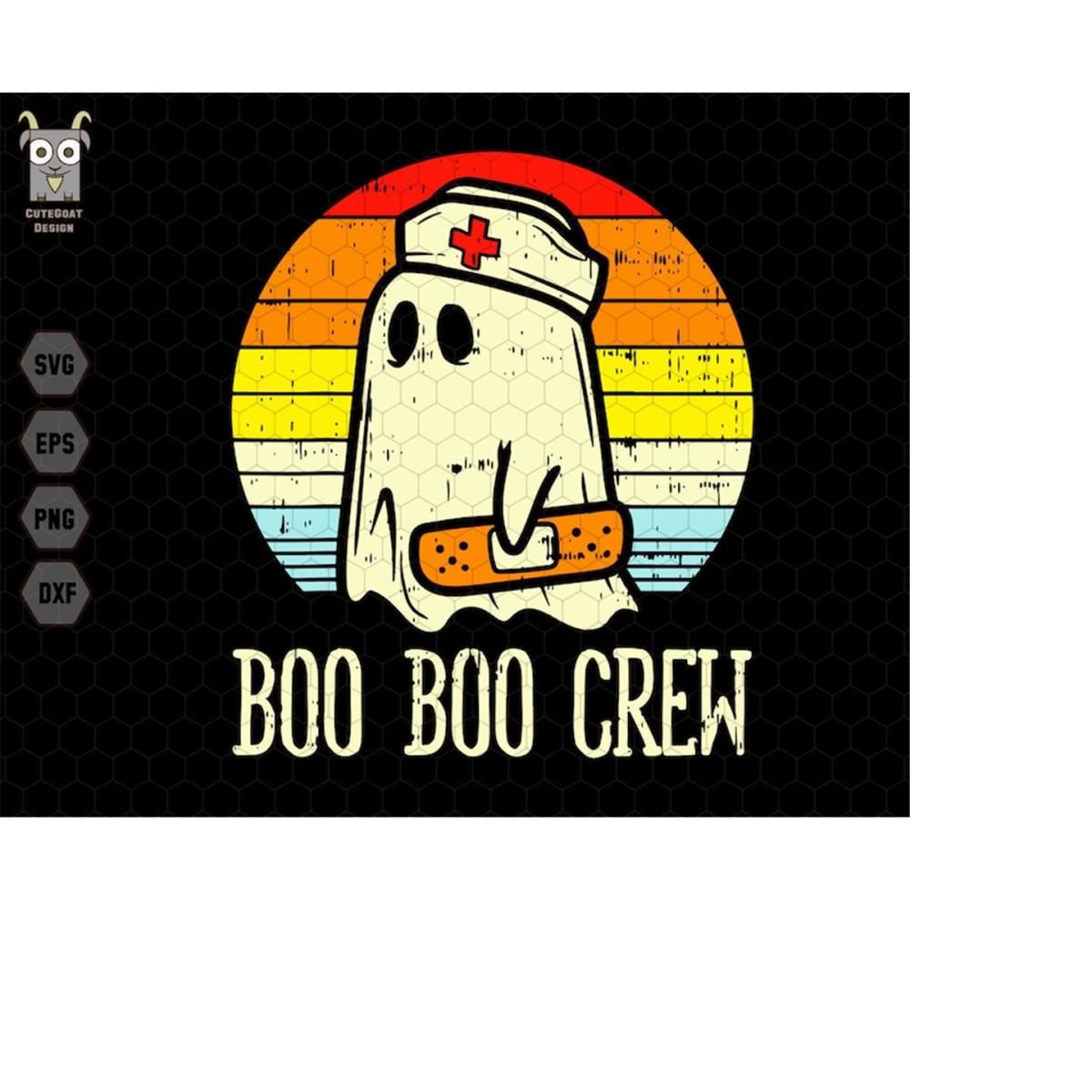 Boo Boo Crew Svg, Nurse Halloween Svg, Nurse Svg, Cute Ghost | Inspire ...