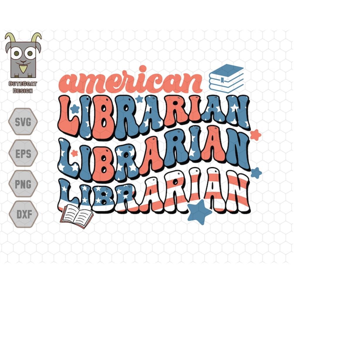 American Librarian Svg, Librarian Svg, Book Svg, Reading Svg - Inspire ...