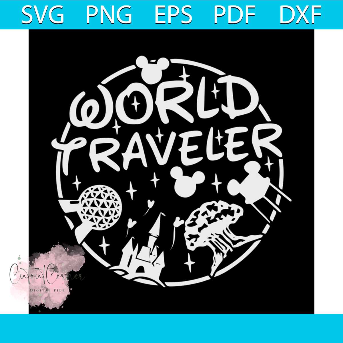 World Traveler Svg, Disney Shirt Svg, Disney World Svg, Disn | Inspire ...