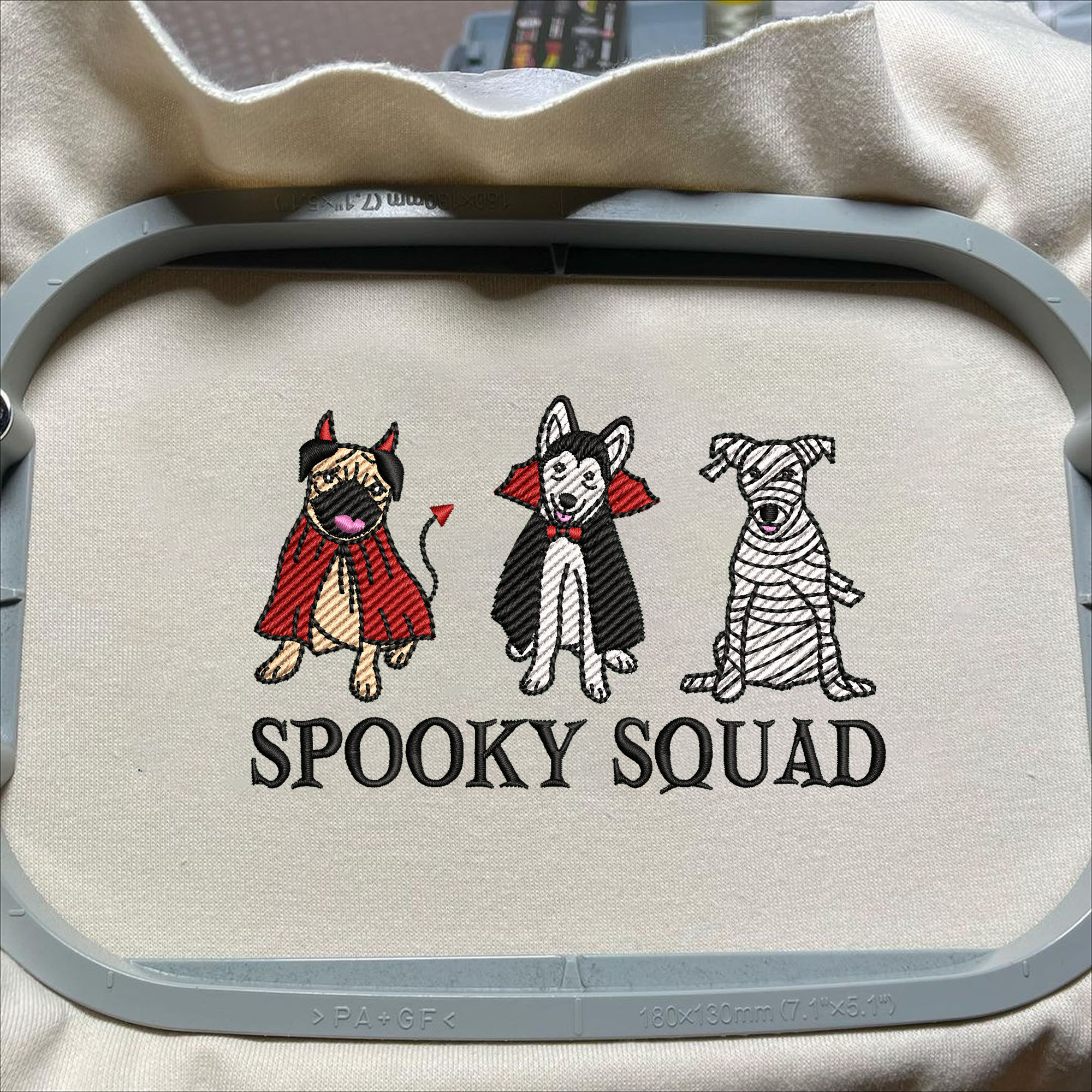 Cute Spooky Ghost Dog Embroidery Machine Design, Halloween S | Inspire ...