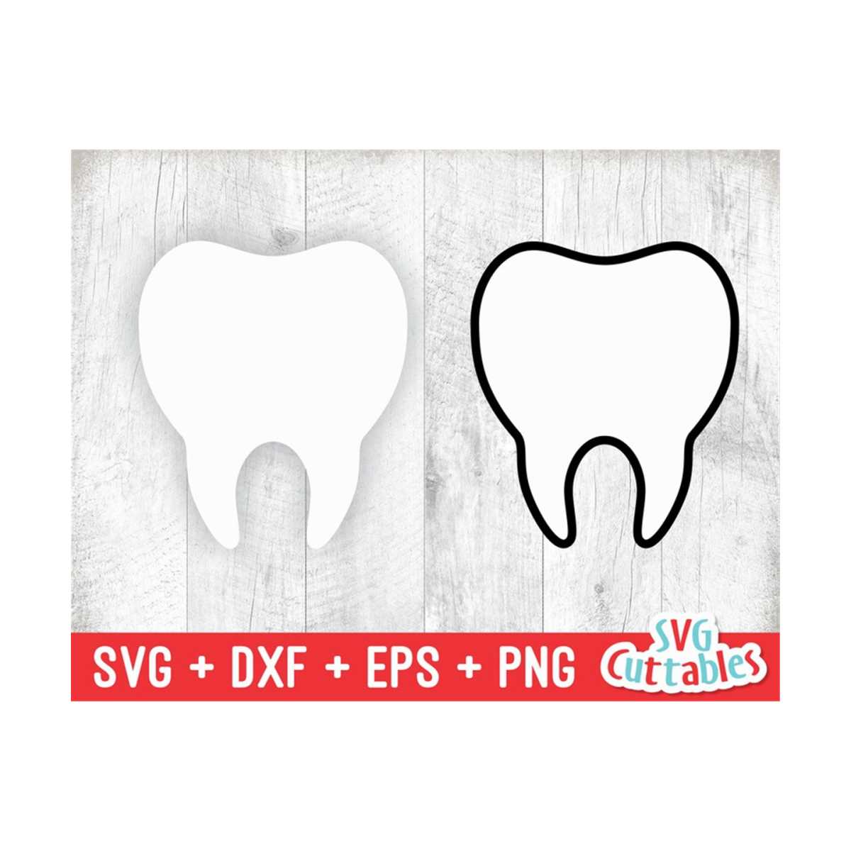 Tooth svg - Tooth Cut File - svg - dxf - eps - png - Silhoue | Inspire ...