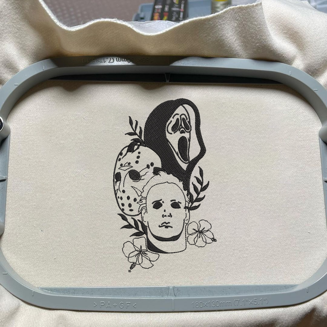 Creepy Characters Embroidery File, Horror Movie Characters E | Inspire ...