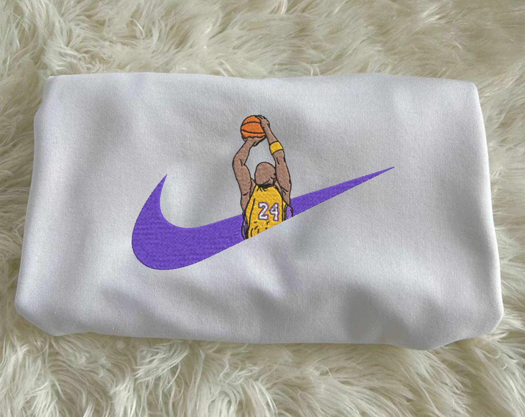 Basketball Brand Embroidered Sweatshirt, Kobe Bryant Brand I | Inspire ...