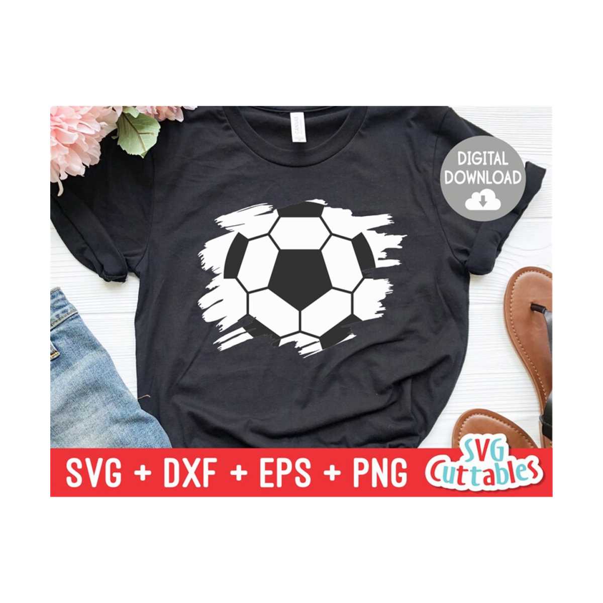 Soccer Paint Stroke svg - Soccer Cut File - svg - eps - dxf - Inspire ...