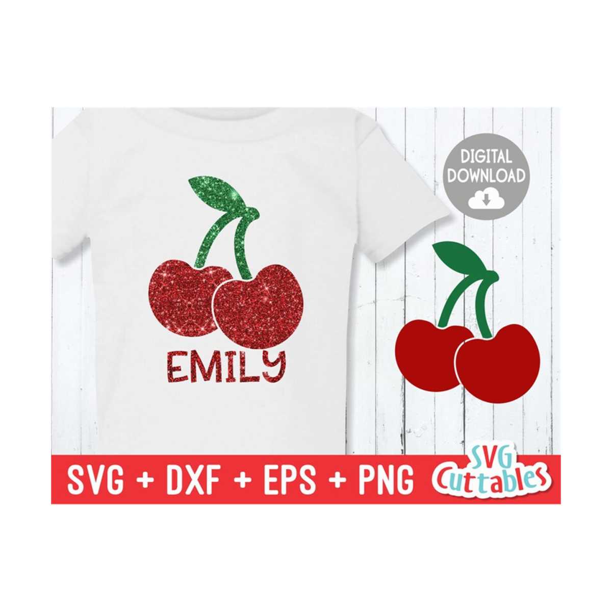 Cherry svg - Cherries Cut File- Glitter Cherries - Cute svg - Inspire ...